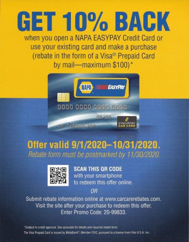 NAPA Car Care Coupons | McCullough NAPA Auto Care